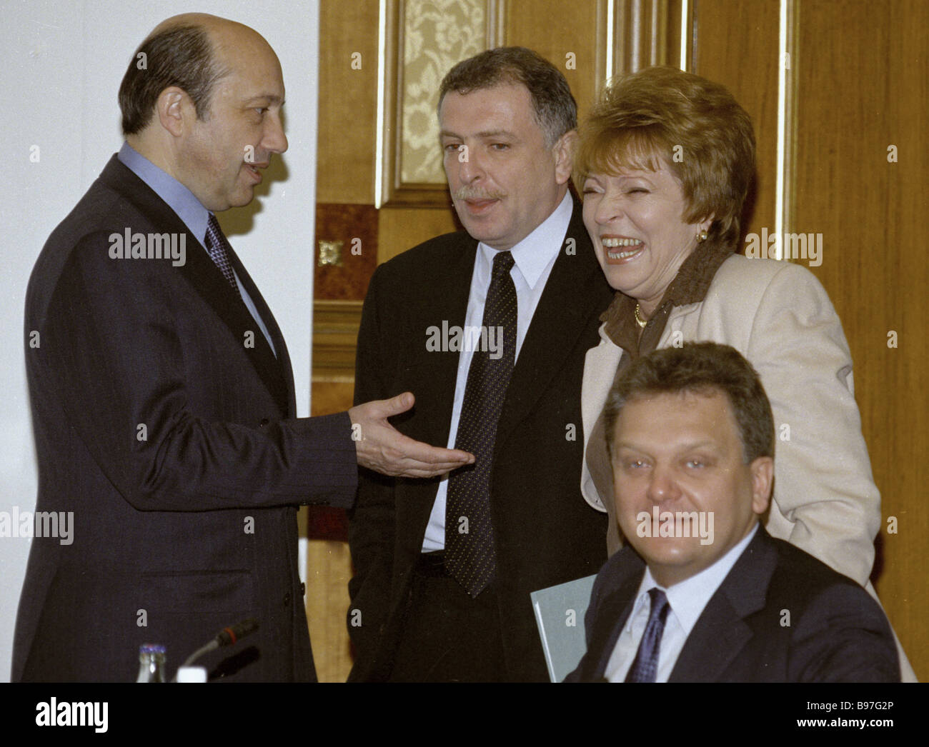 From the left to the right Russian Foreign Minister Igor Ivanov Vice ...