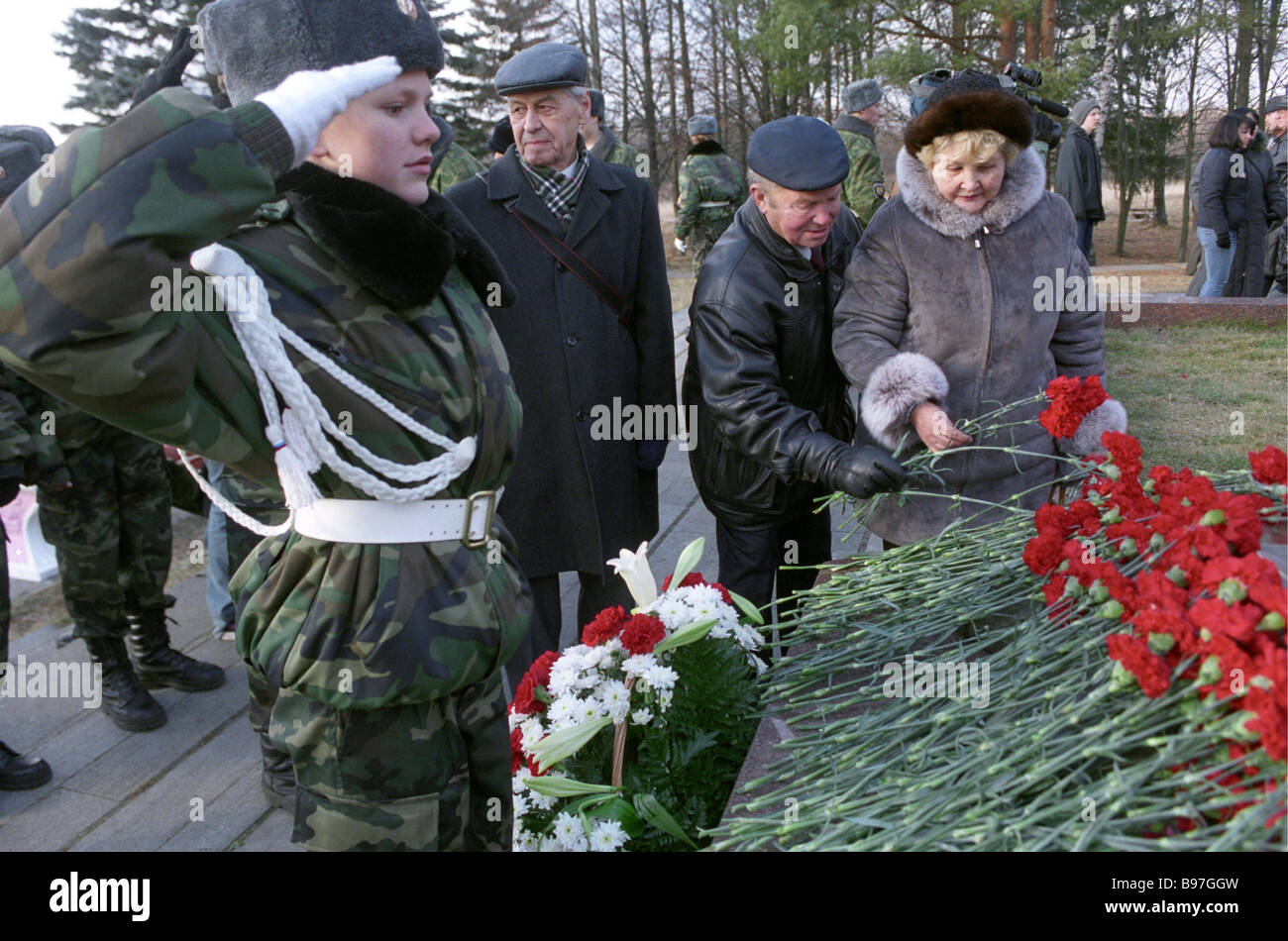 On the grave of 28 Panfilov Heroes who died in a fierce battle near ...