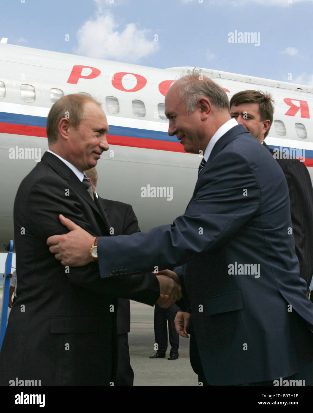 From left to right Russian President Vladimir Putin and Mordovian ...