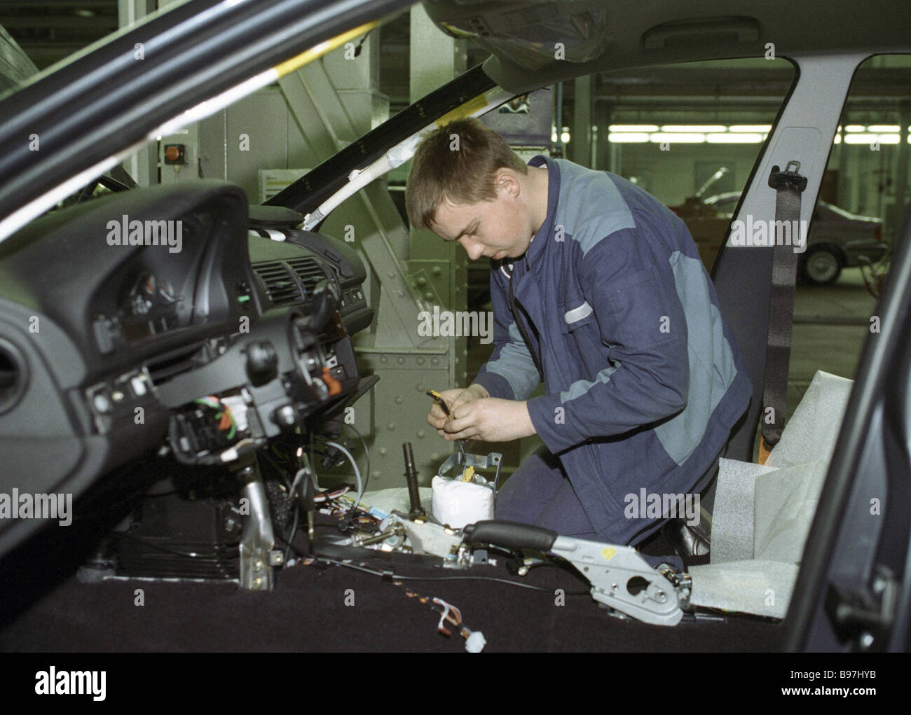 Assembling BMW automobile at Kaliningrad s shipyards Stock Photo - Alamy