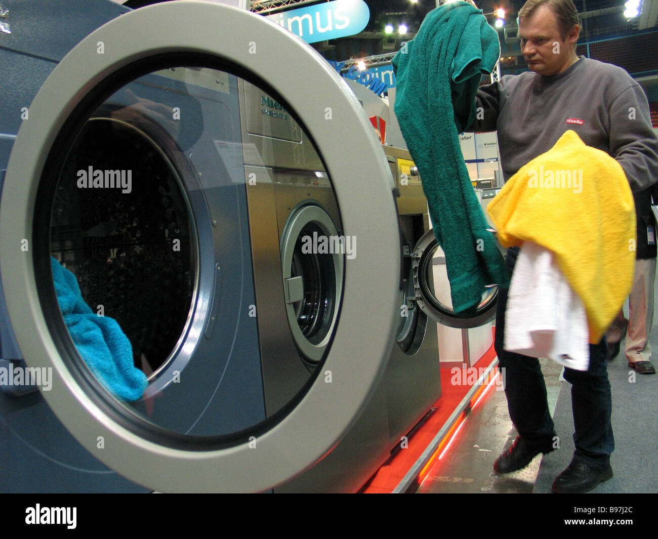 Laundry equipment on show at the international exhibition Dry Cleaning ...