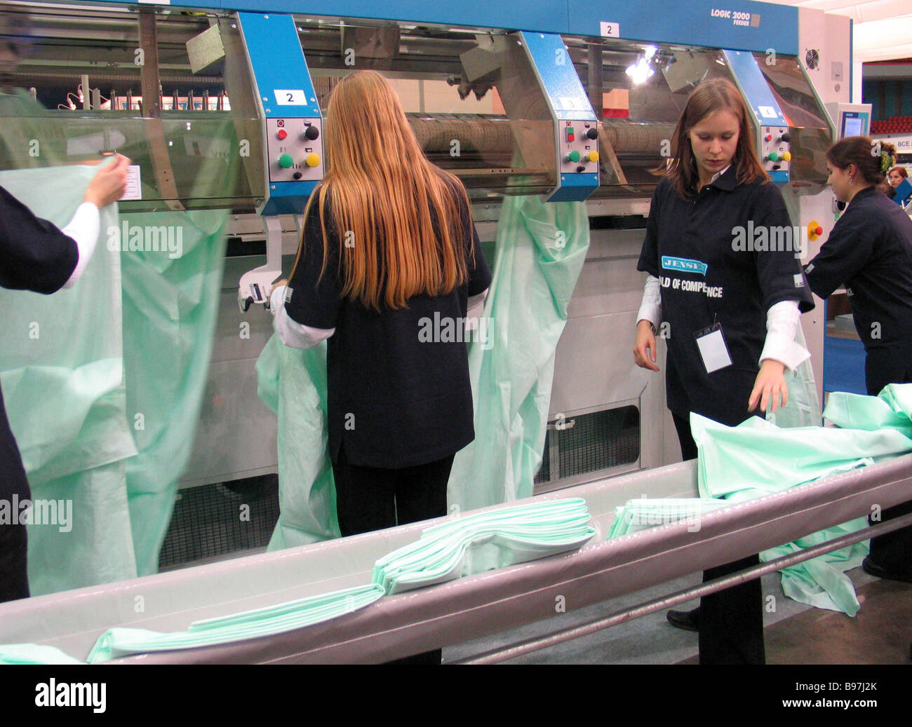Laundry equipment on show at the international exhibition Dry Cleaning ...