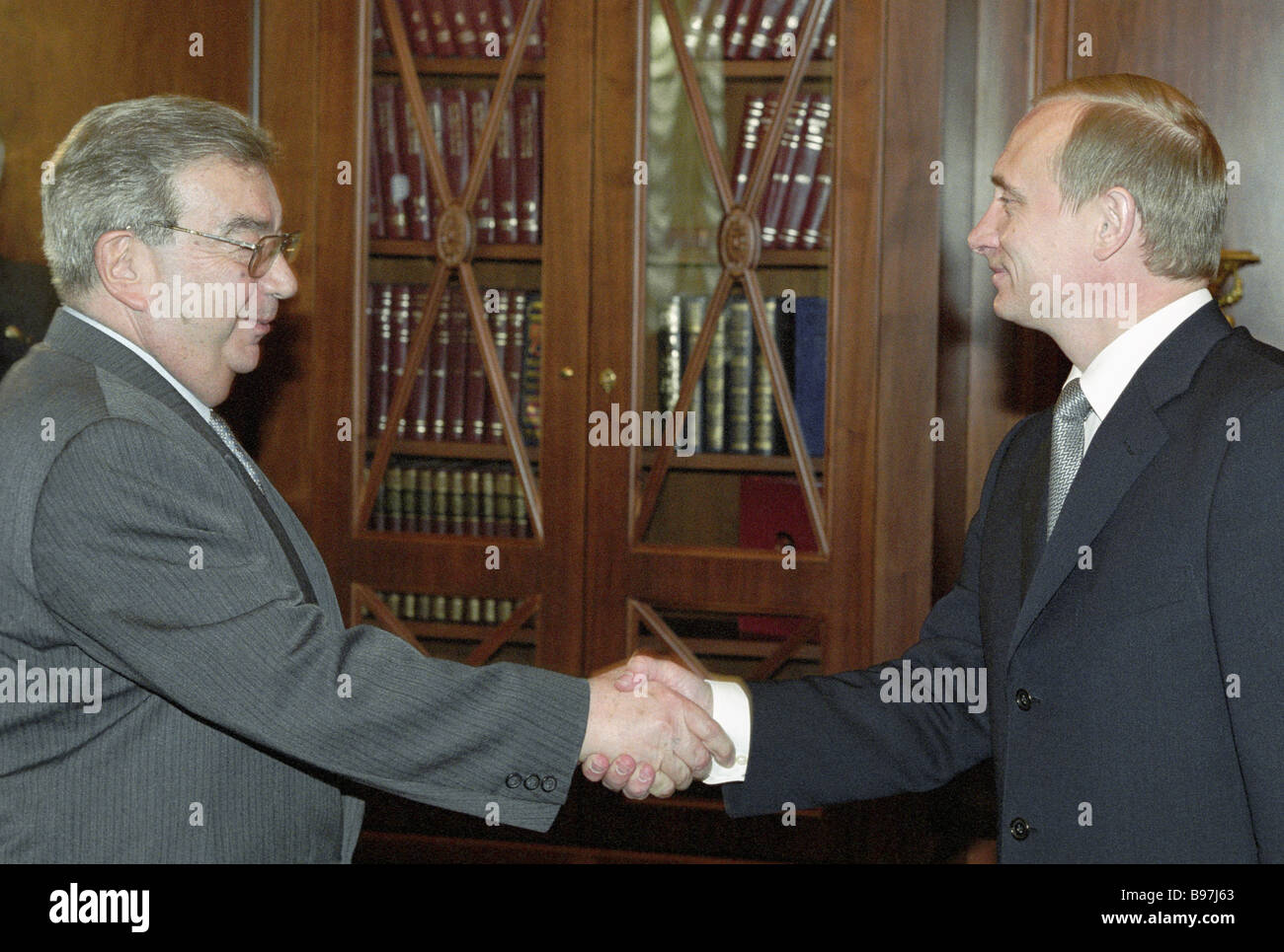 Russian President Vladimir Putin left meets Yevgeny Primakov leader of ...