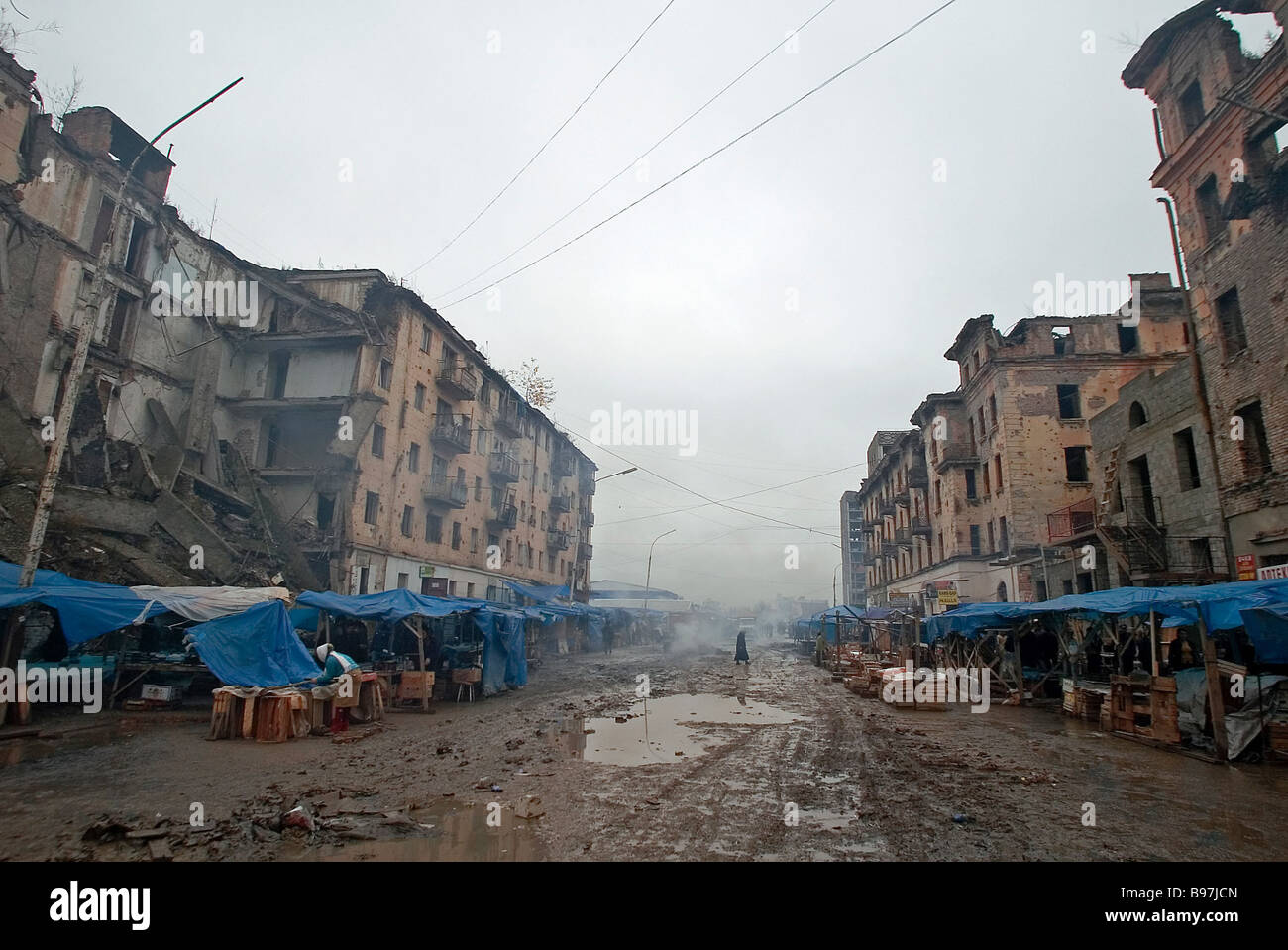 A street in Grozny Chechen capital Stock Photo - Alamy