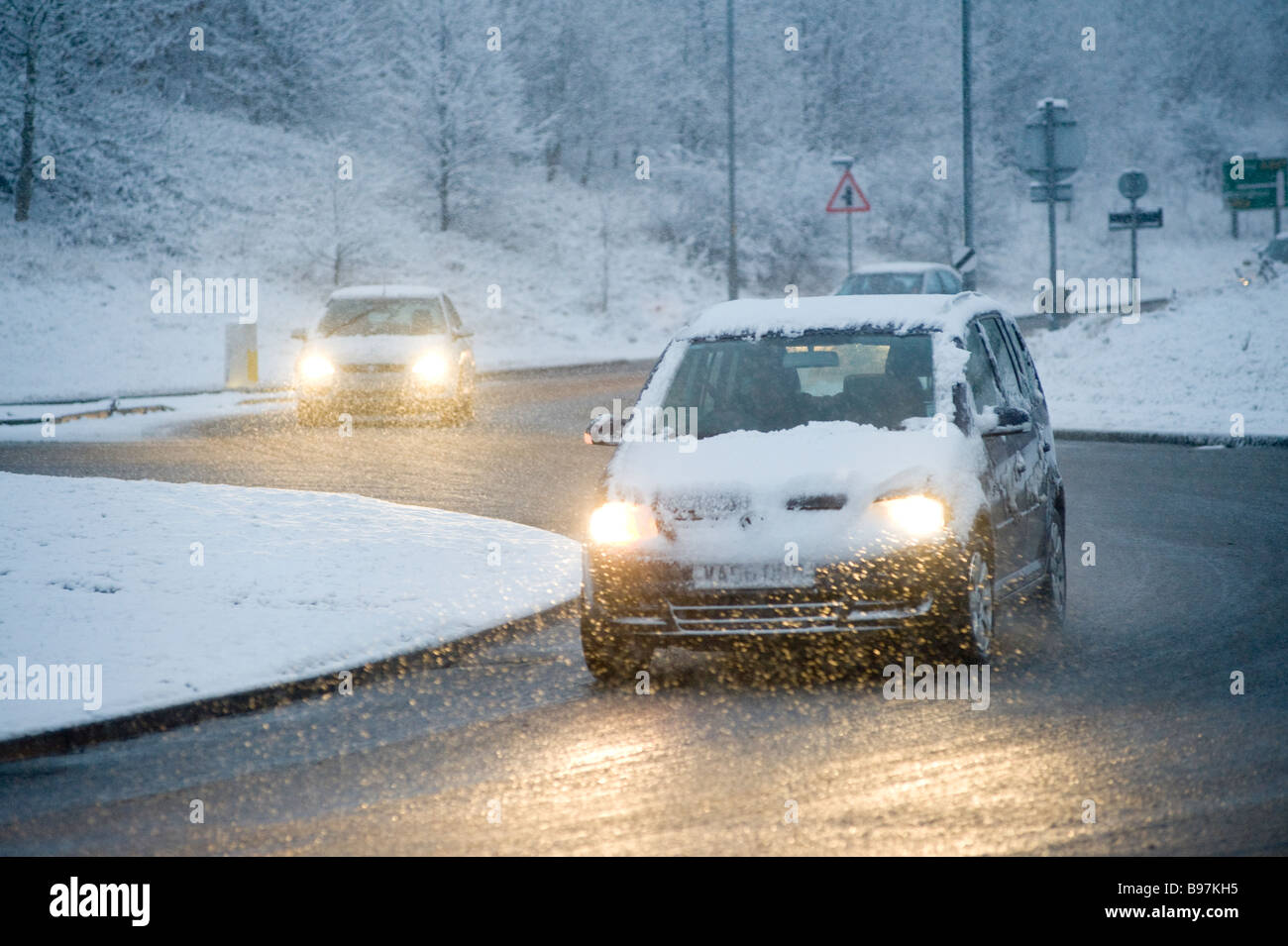 Slushy Snow Road High Resolution Stock Photography and Images - Alamy