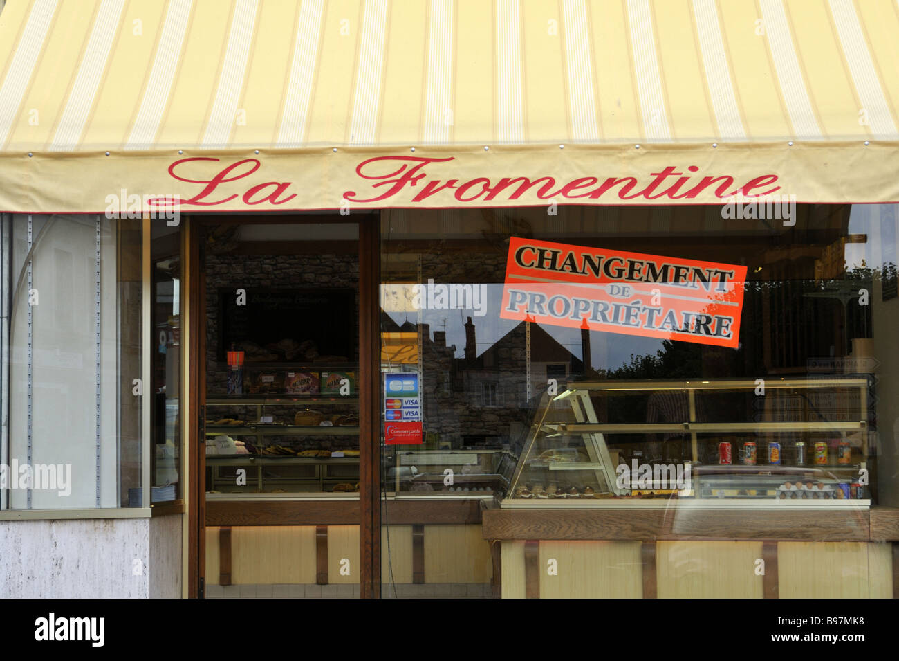 New owner at La Fromentine patisserie France Stock Photo - Alamy