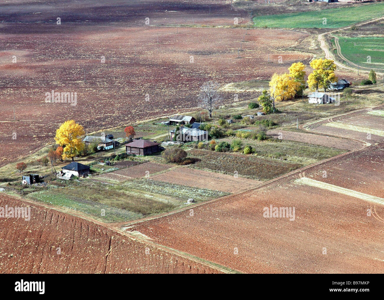 Village landscape the Kirov Region Stock Photo - Alamy