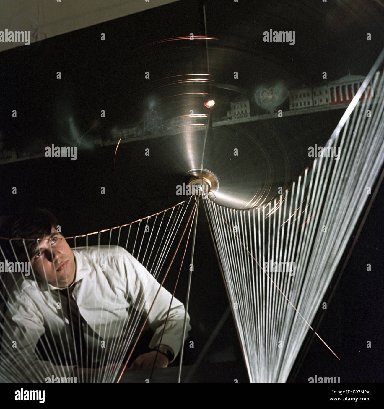 Kinetic model of space in the Moscow planetarium Stock Photo - Alamy