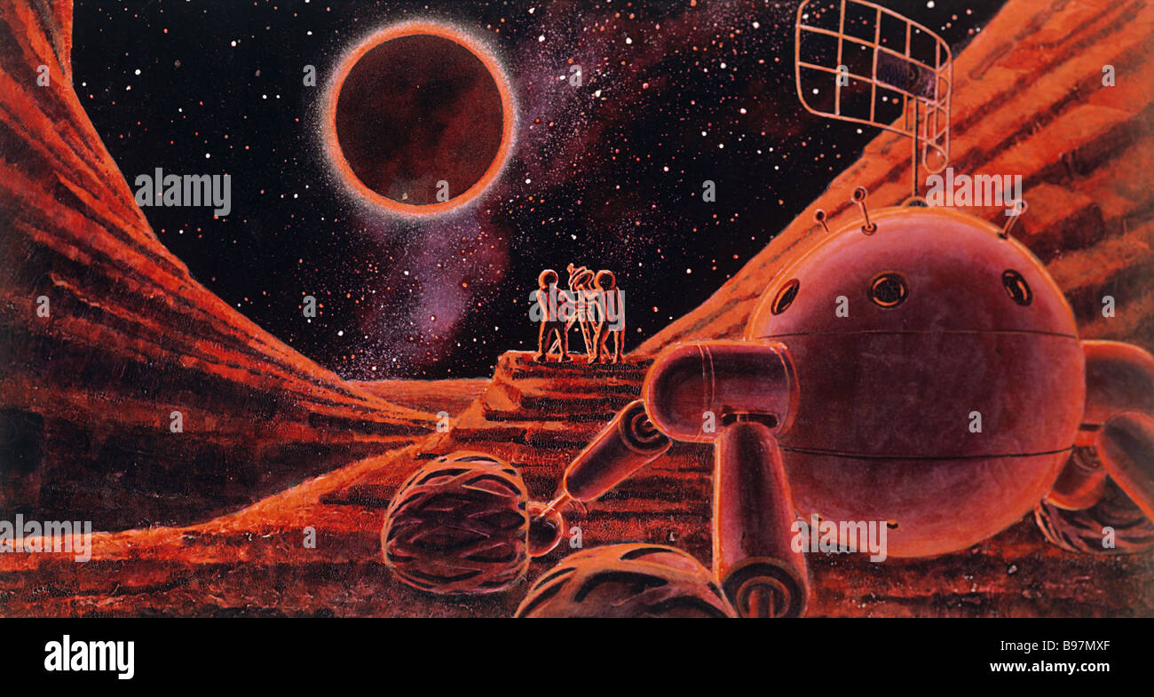 Pilot Cosmonaut of the USSR and space artist Alexei Leonov and space ...