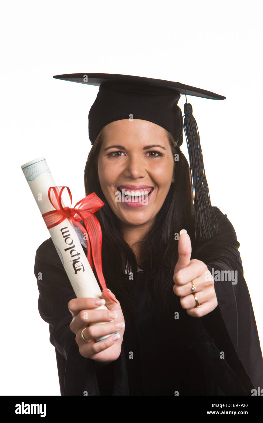 young woman graduated Stock Photo - Alamy