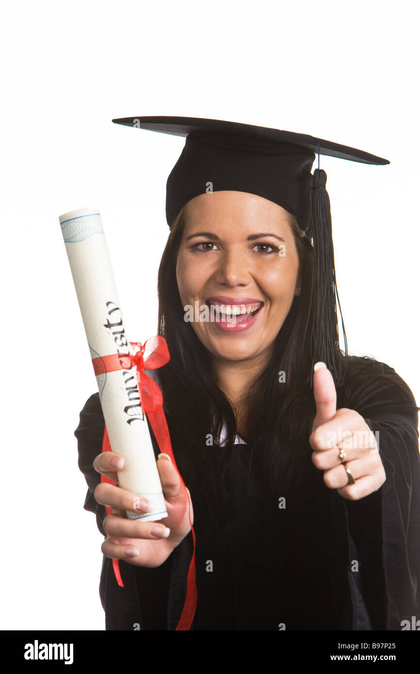 young woman graduated Stock Photo - Alamy