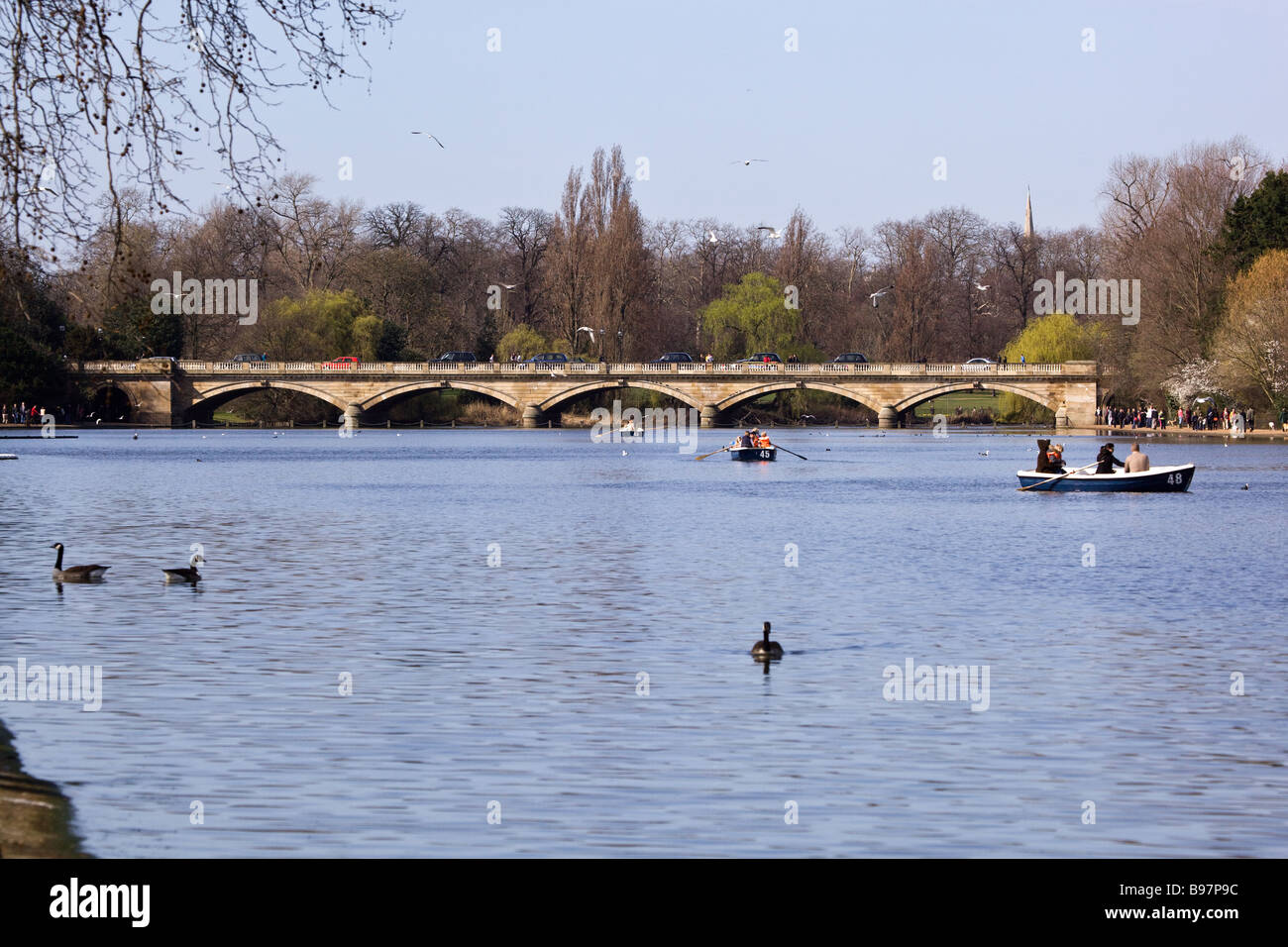 The Serpentine Hyde Park London Stock Photo - Alamy