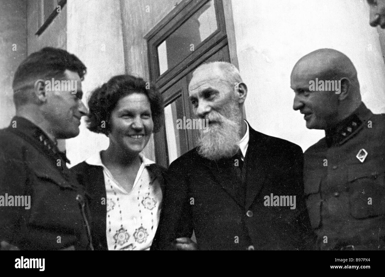 Academy member Bakh 2nd from the right at the celebration of Dmitri ...