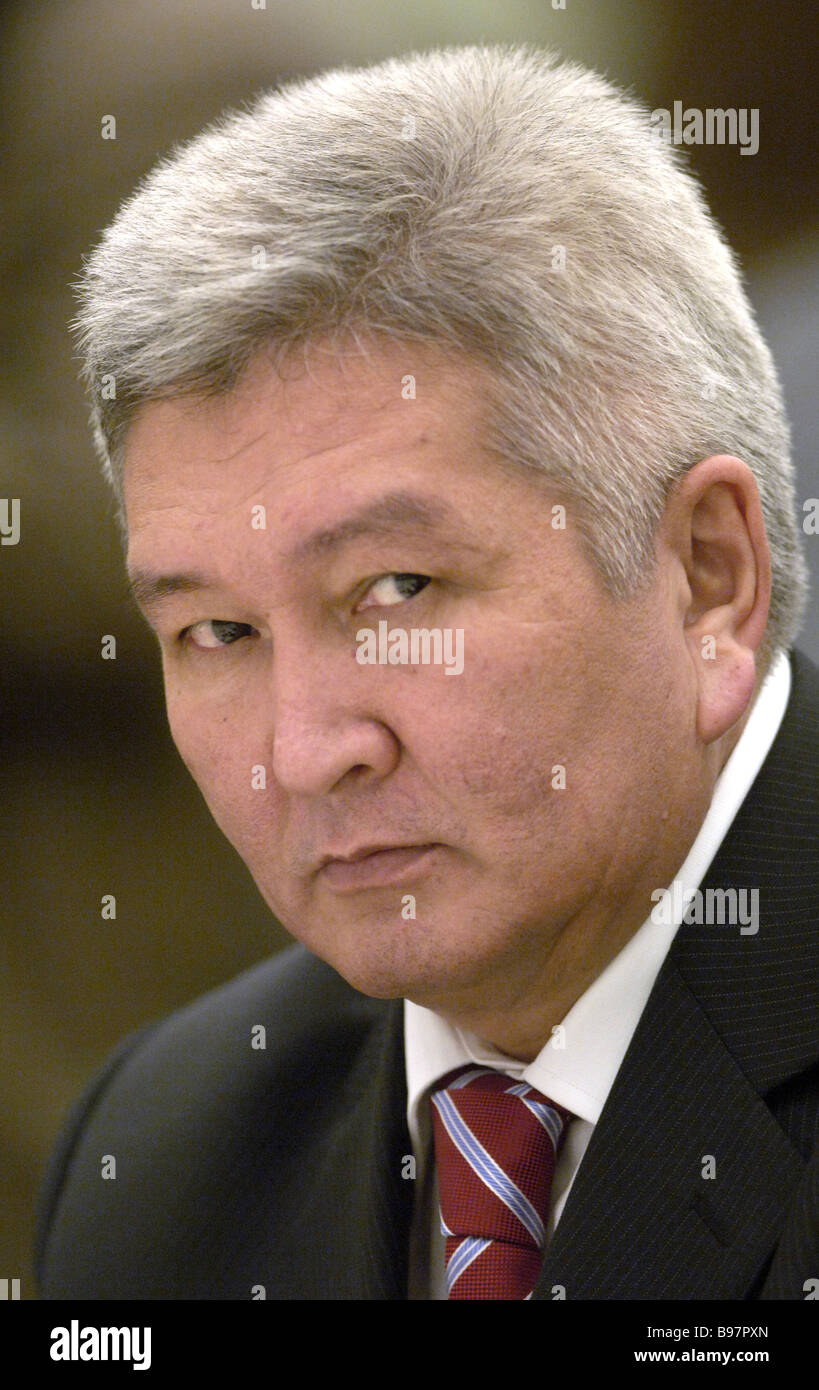 Prime Minister of Kyrgyzstan Felix Kulov at the Russian president s ...