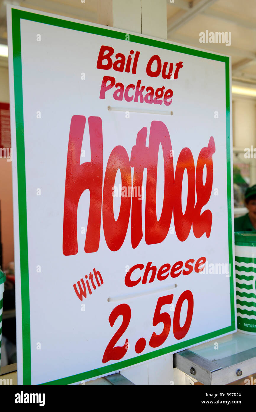 Food Signs at Florida State Fairgrounds Tampa Stock Photo - Alamy