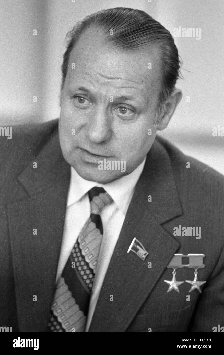 Aircraft designer Genrikh Novozhilov Stock Photo - Alamy