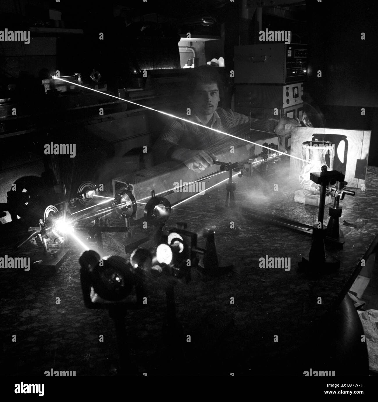 Holographic recording at the laboratory of the Historic Museum Stock ...