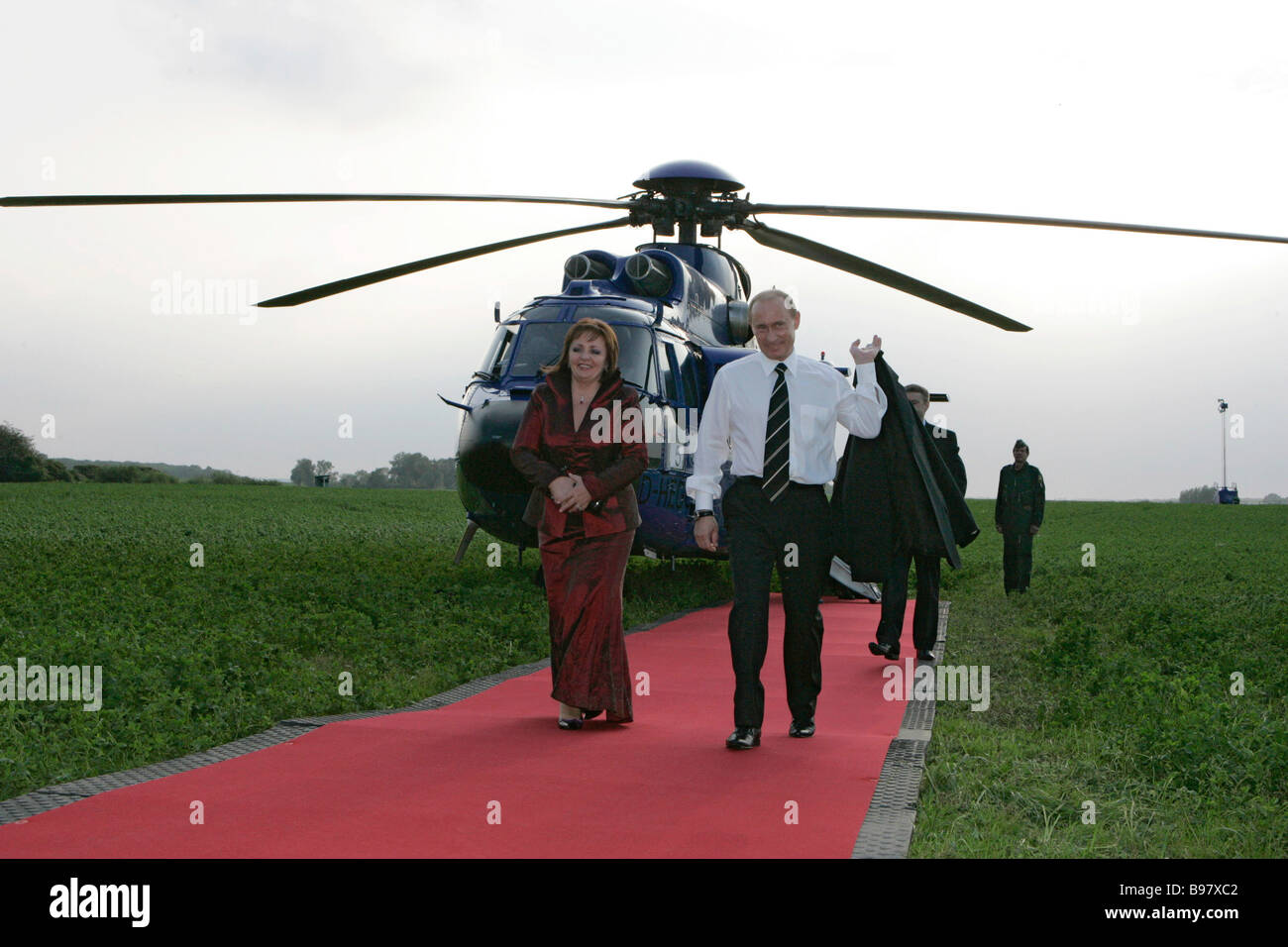 President Vladimir Putin And His Wife Lyudmila At Hohen Luckow In