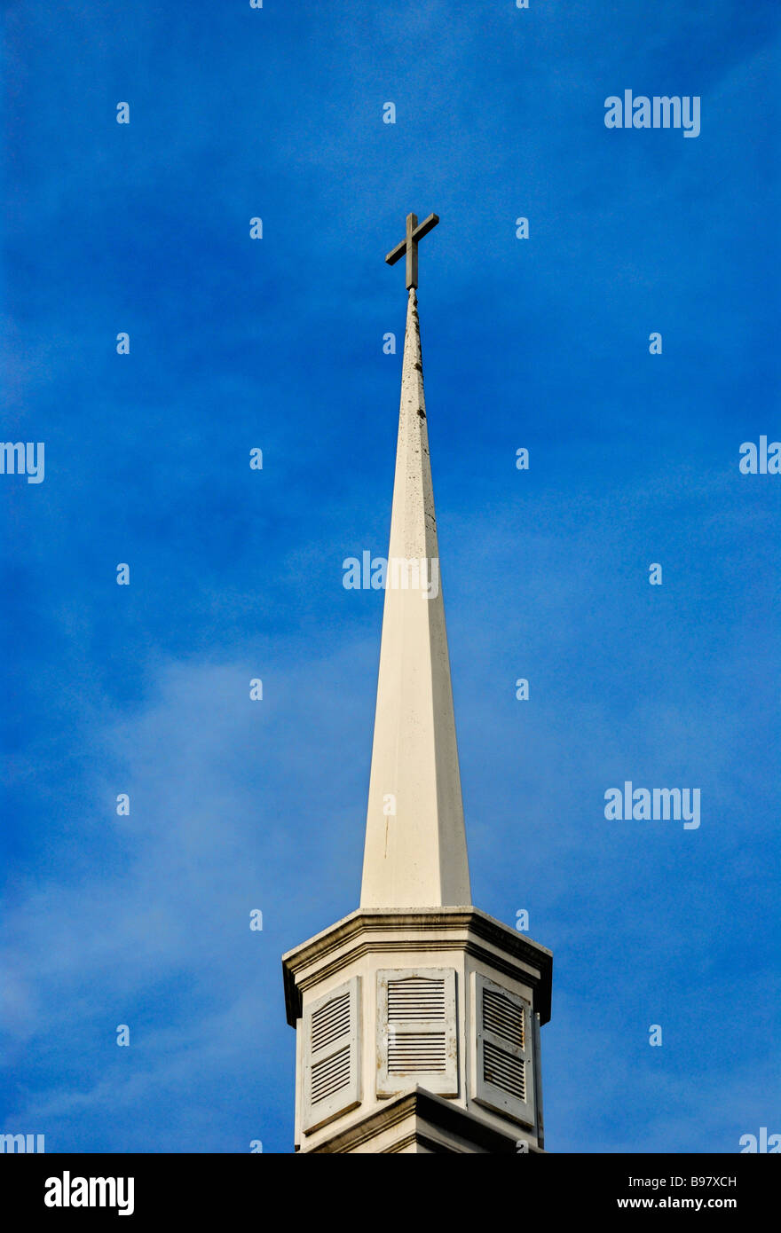 Church spire cross hi-res stock photography and images - Alamy
