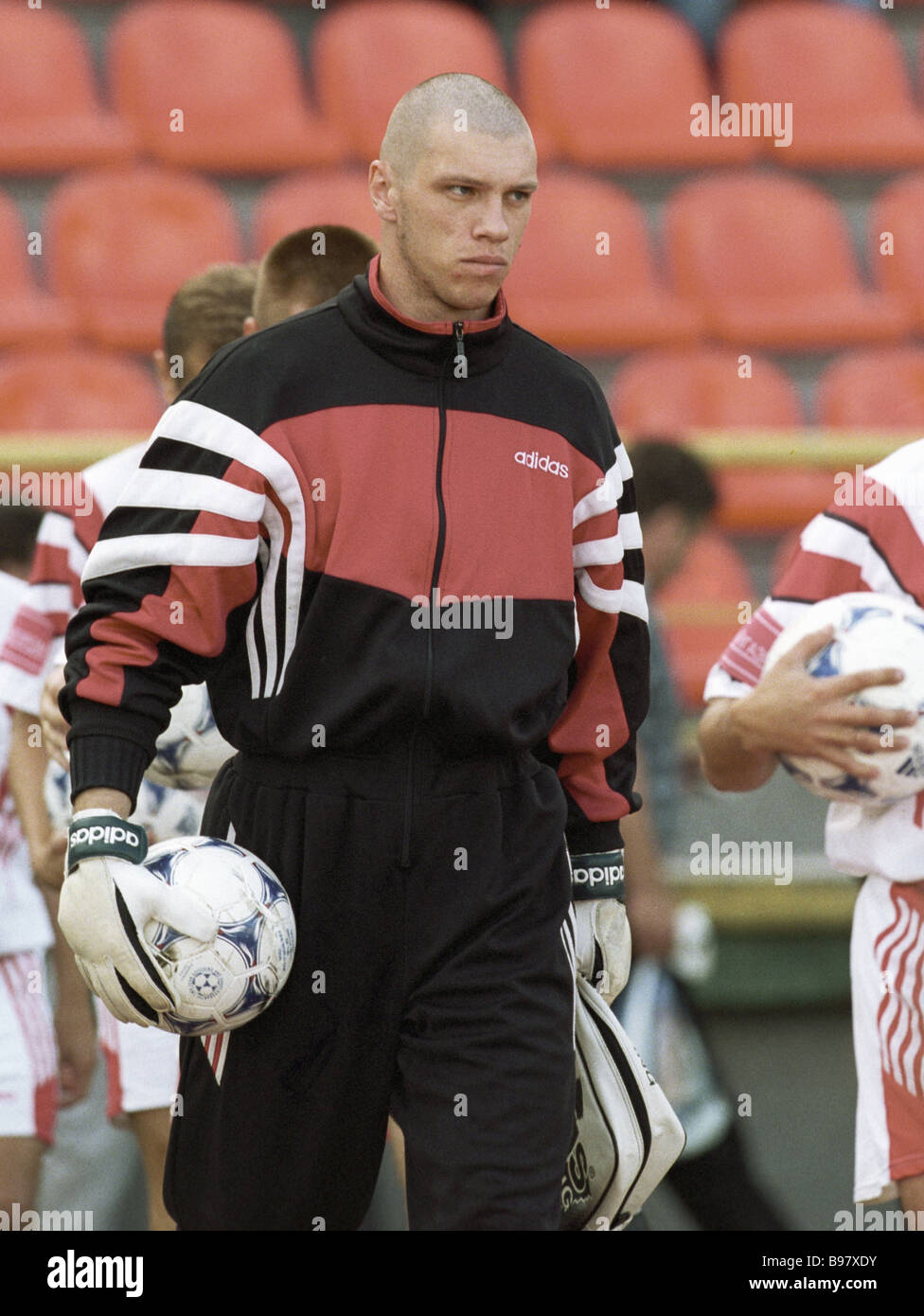 Alexander Filimonov the goalkeeper of Moscow s Spartacus Club and of ...
