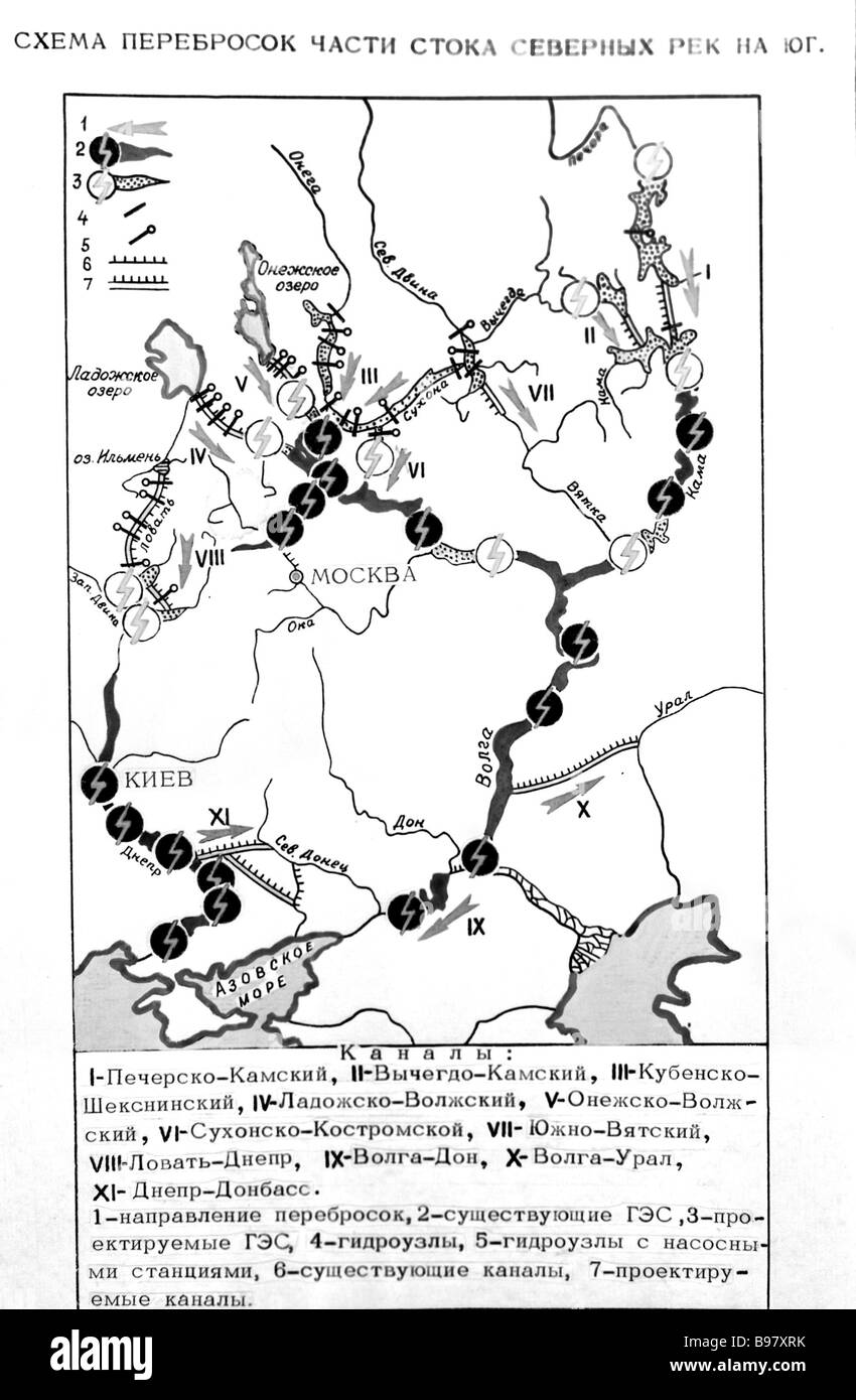 Possible diagram for rerouting part of northern rivers flow down south ...