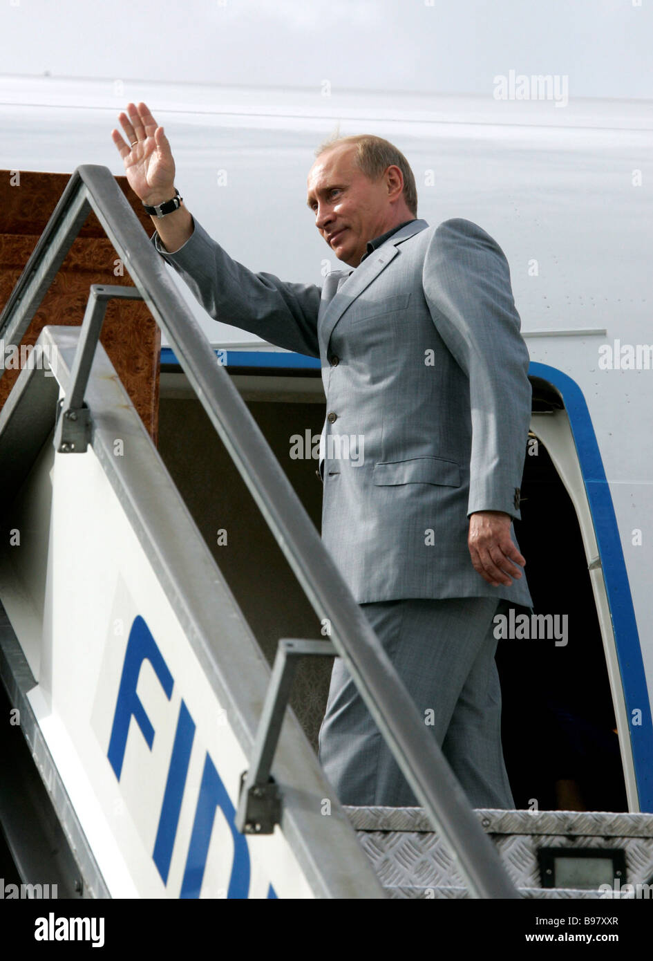 Russia s President Vladimir Putin taking his flight from Turku Finland ...