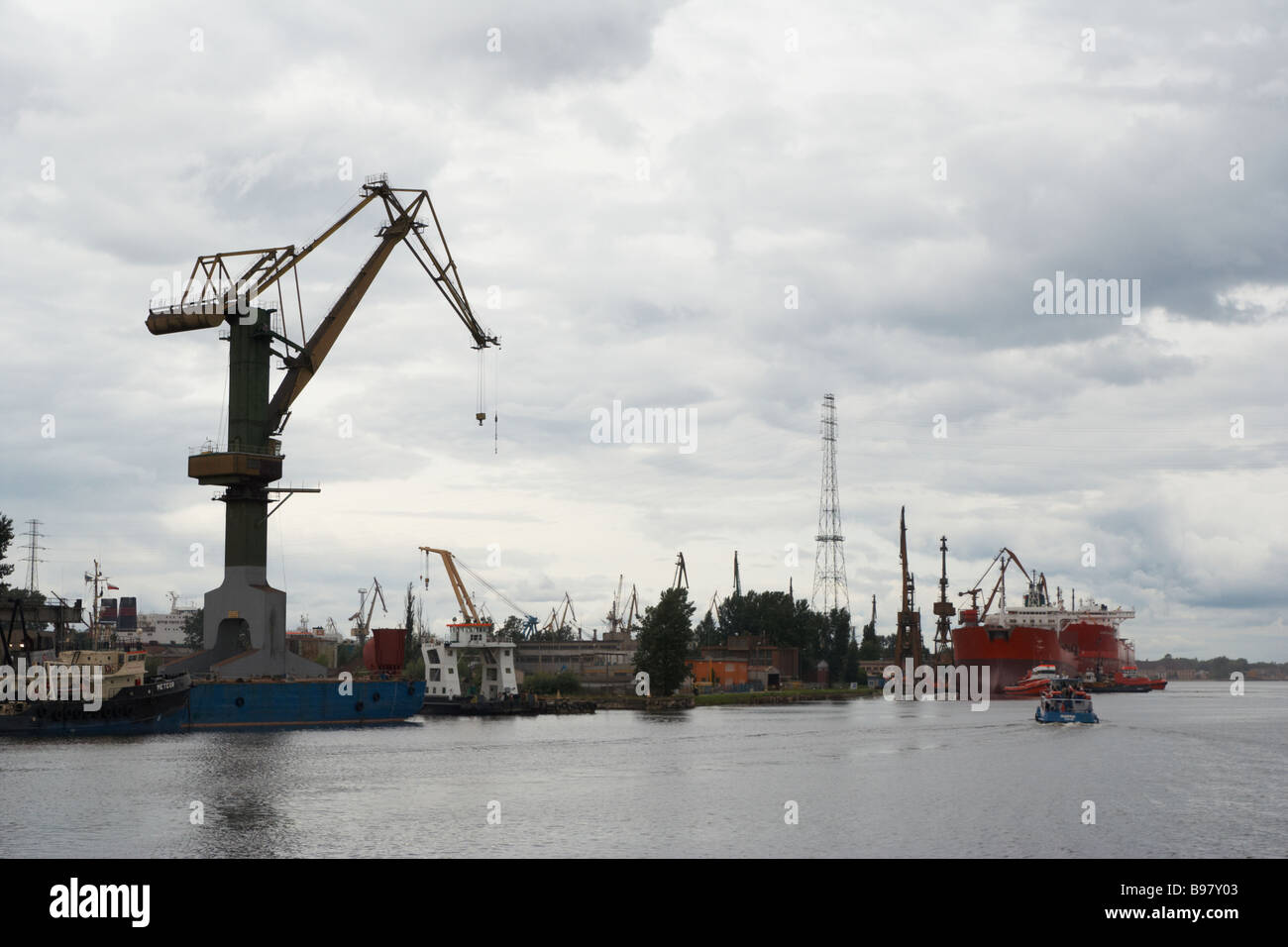 docks at the shipyard of Gdansk Poland Stock Photo - Alamy