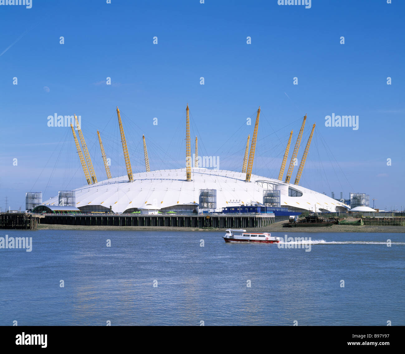 The 02 dome The london dome the Millenium dome london in summer Stock ...