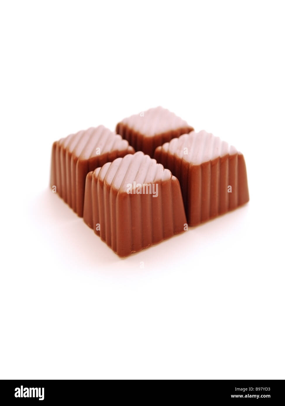 cube chocolate candies Closeup Stock Photo - Alamy