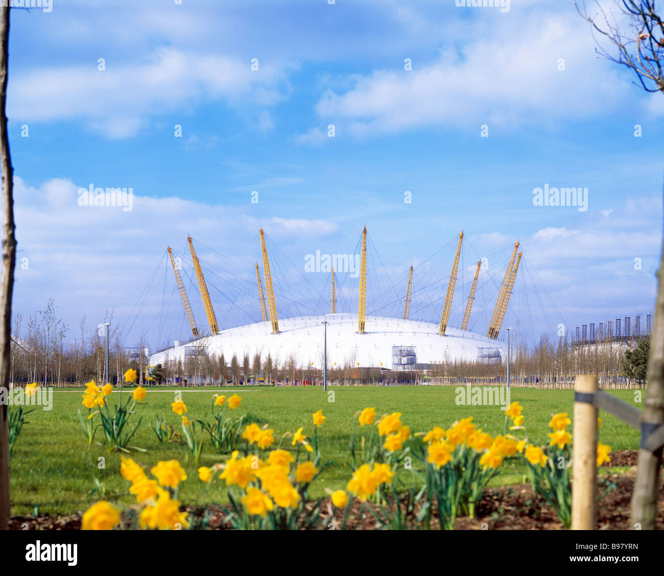 The 02 dome The london dome the Millenium dome london in summer Stock ...
