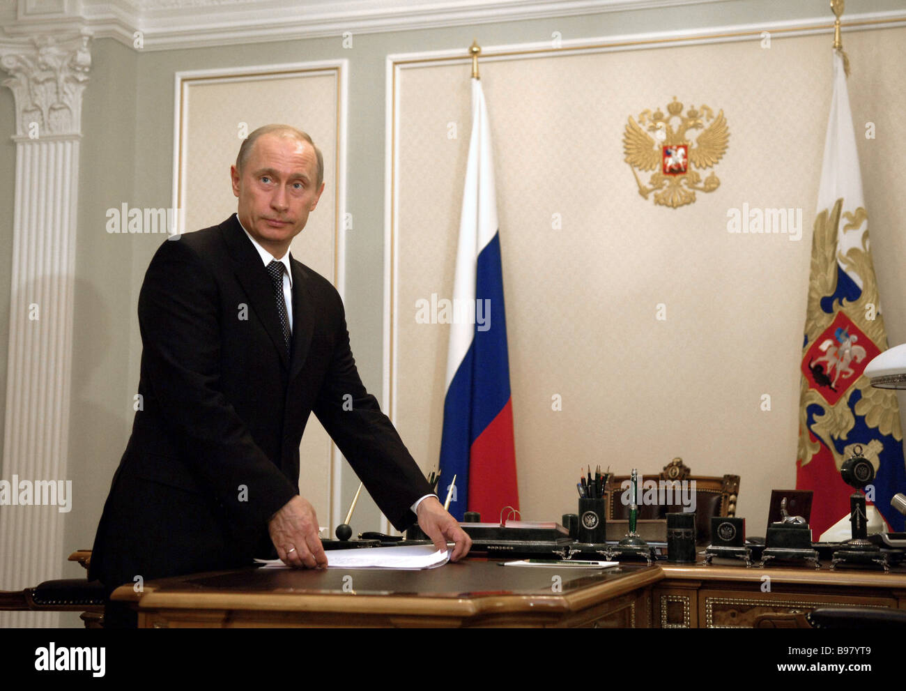 Russia s President Vladimir Putin in his country residence Nono Ogarevo ...
