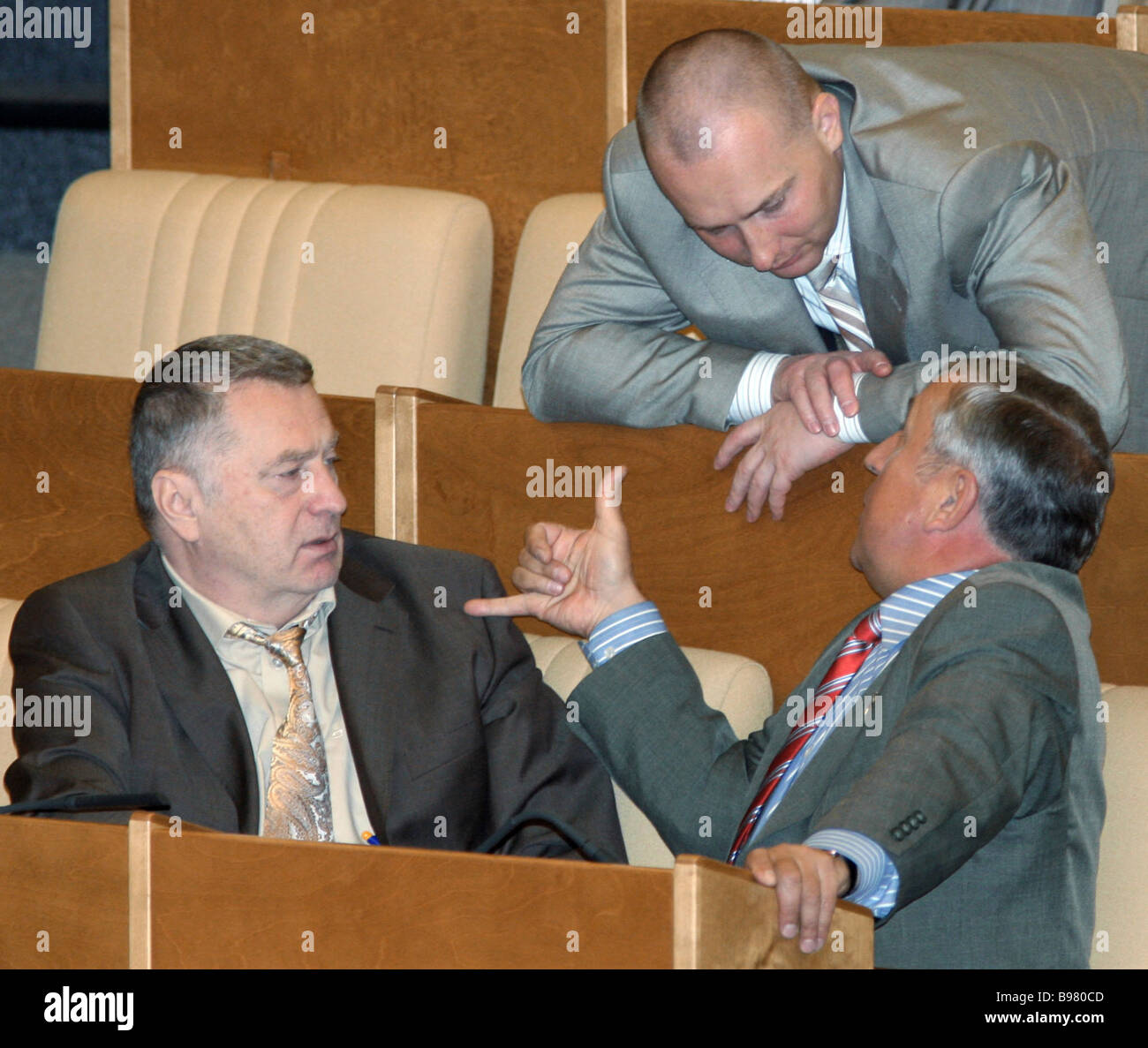 From left to right Duma Vice Speaker Vladimir Zhirinovsky Liberal ...