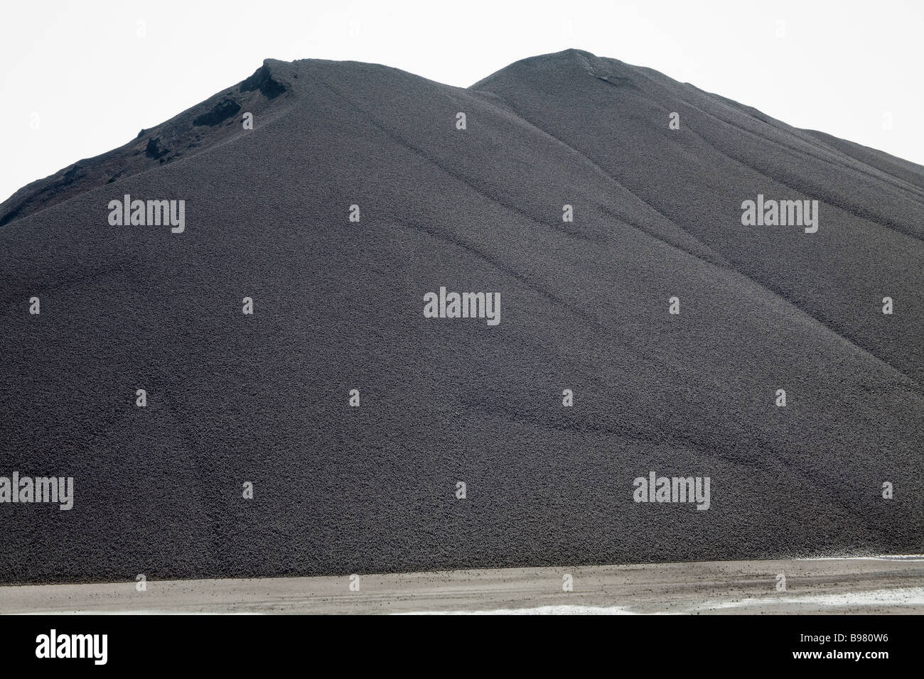 A big pile of iron pellets Oxelösund Sweden Stock Photo - Alamy