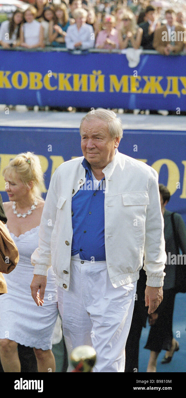 Poet Andrei Voznesensky at the 22nd Moscow International Film Festival ...