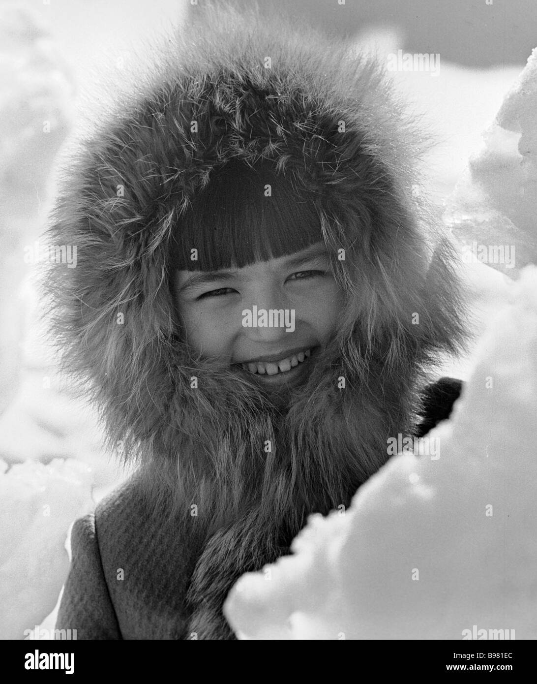 An Evenk village girl Stock Photo - Alamy