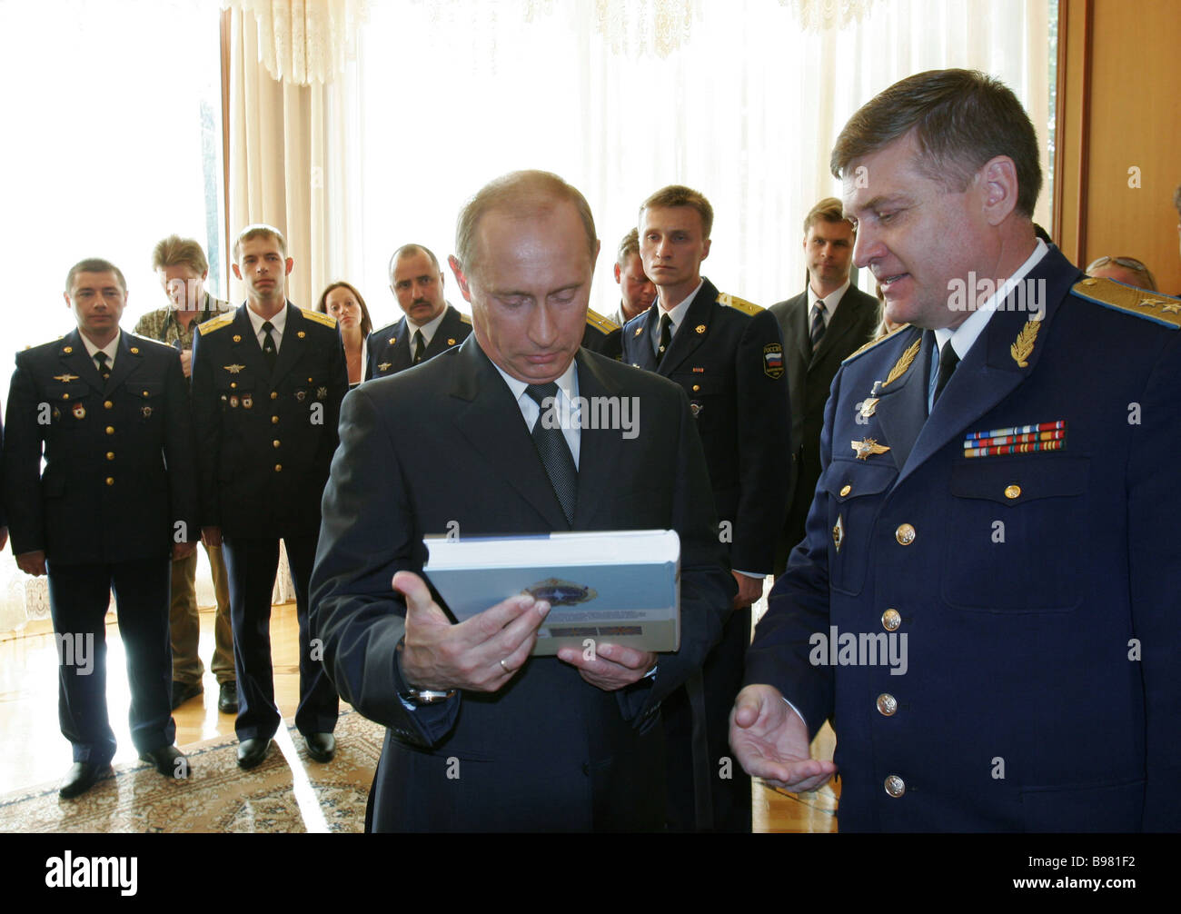 In his Sochi residence Bocharov Ruchei President Vladimir Putin center ...