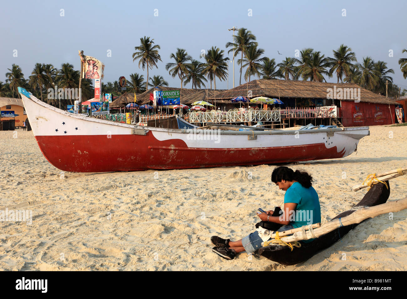 Goa people beach hi-res stock photography and images - Alamy
