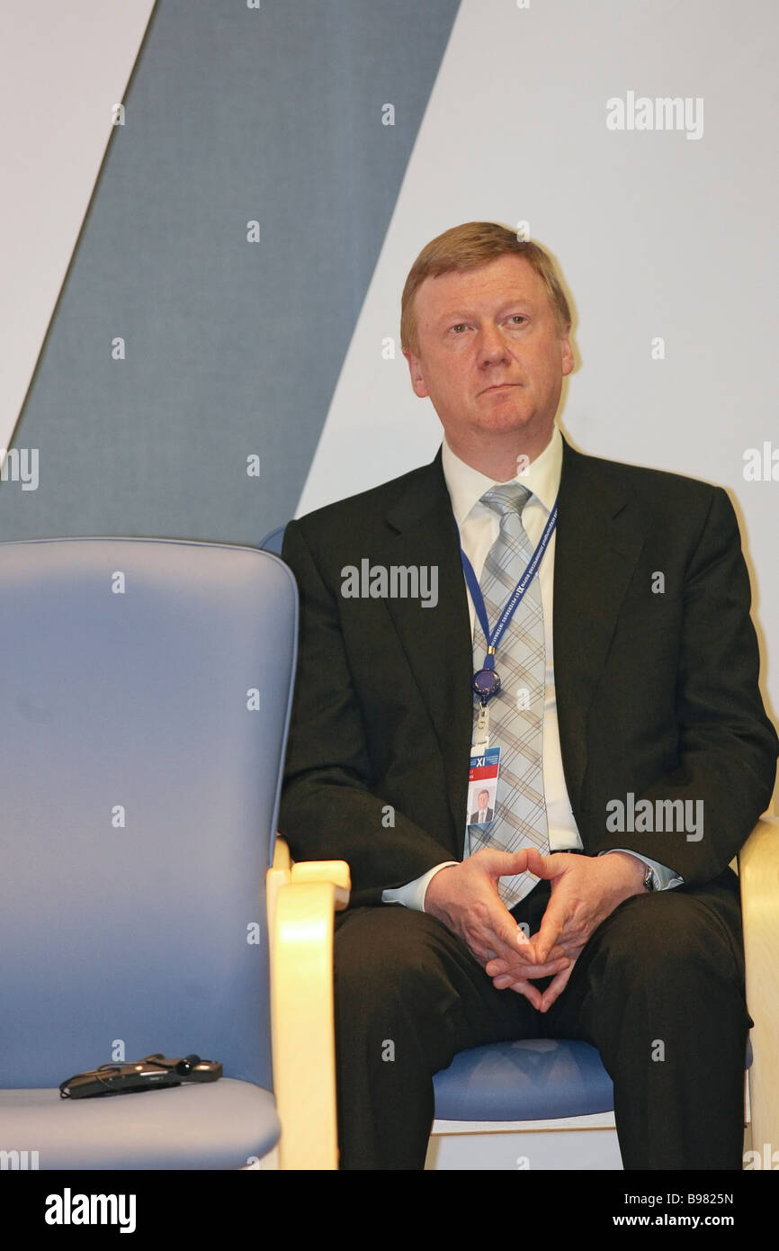 Anatoly Chubais head of the electricity monopoly Unified Energy System ...