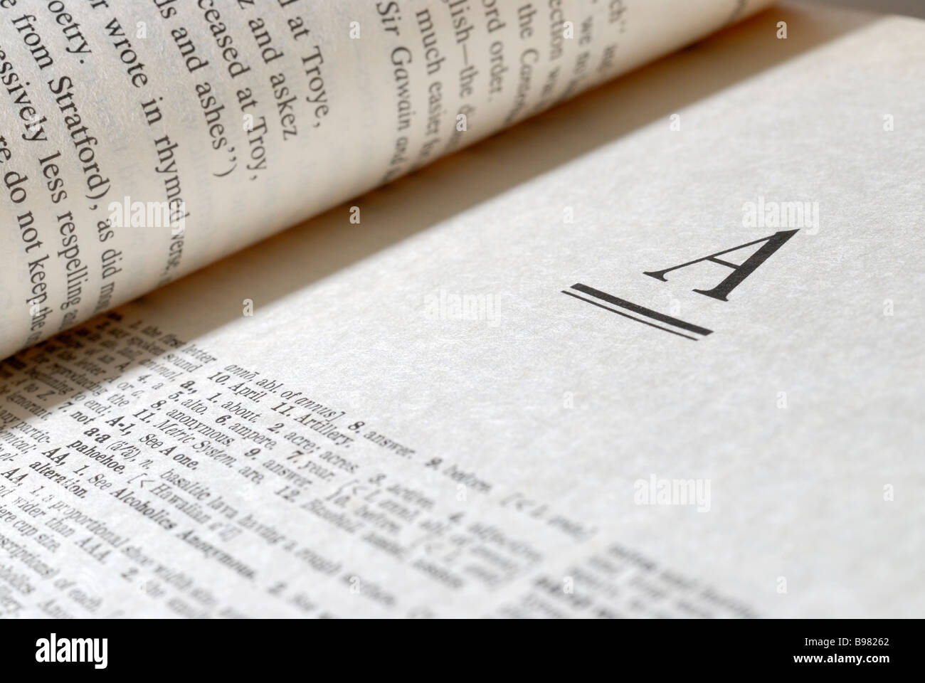 Reading a dictionary hi-res stock photography and images - Alamy