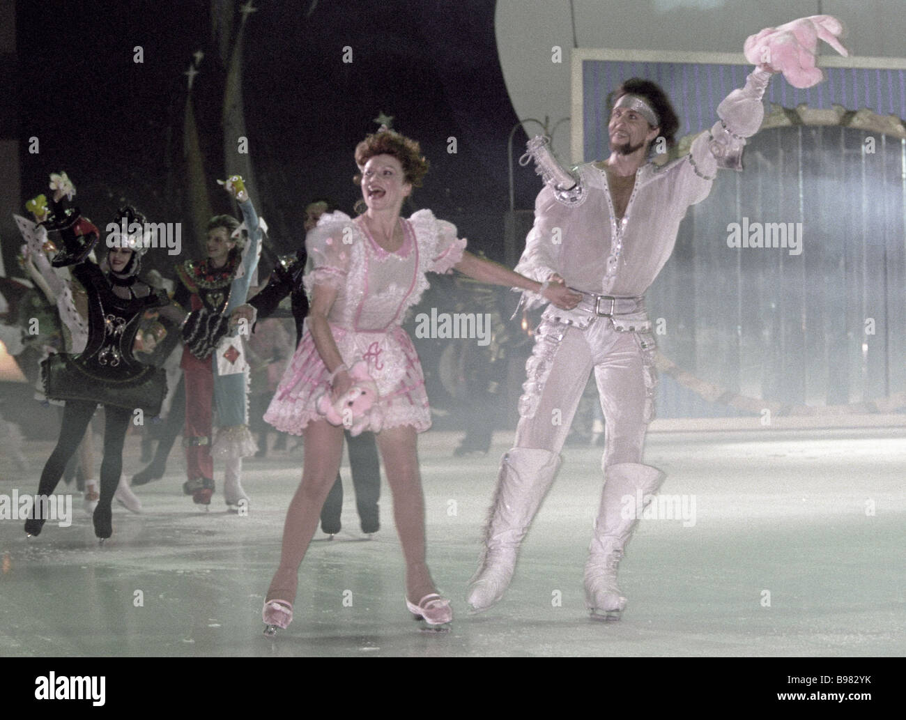 Natalia Bestemyanova left and Andrei Bukin right soloists of the Ice ...