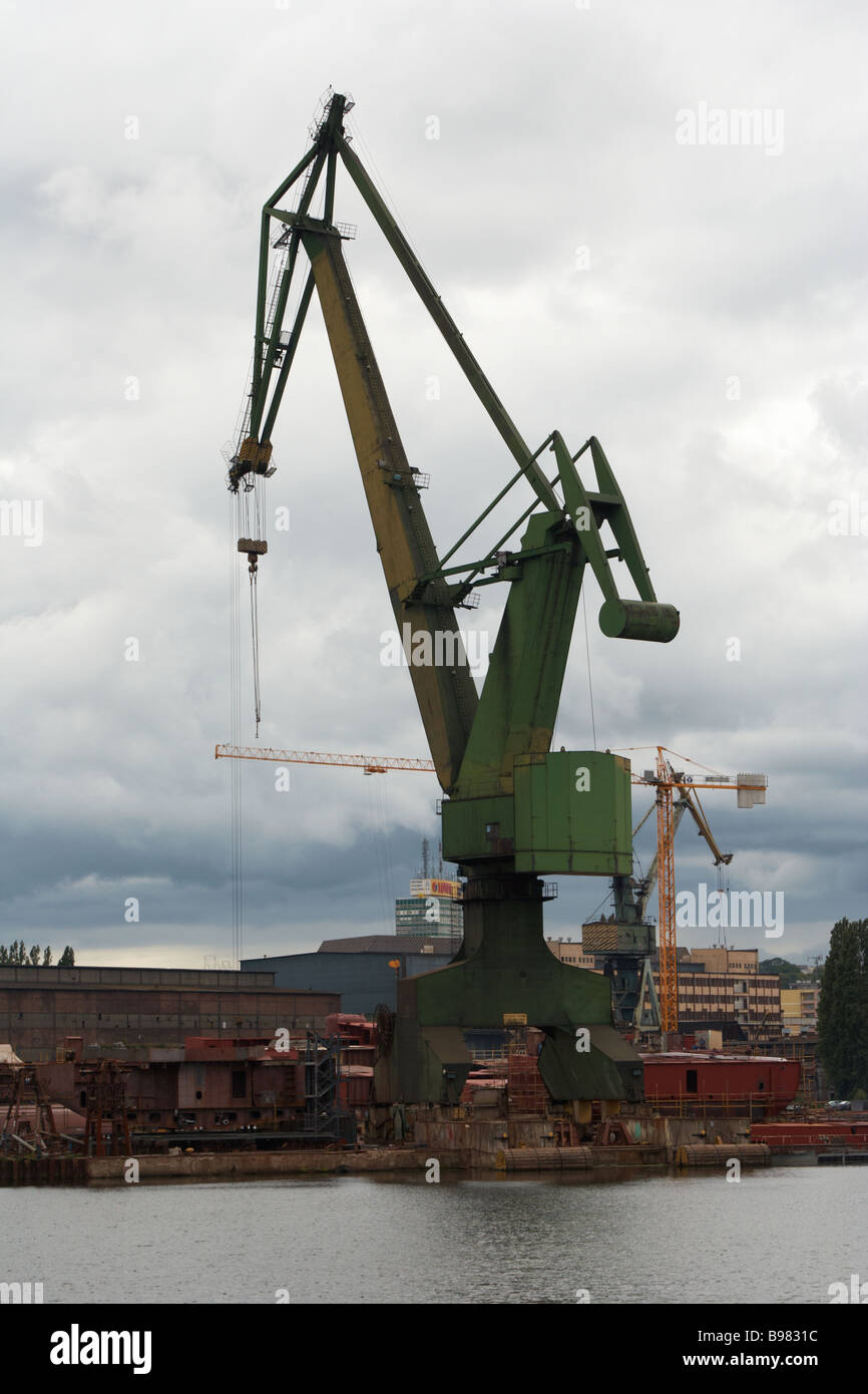 docks at the shipyard of Gdansk Poland Stock Photo - Alamy