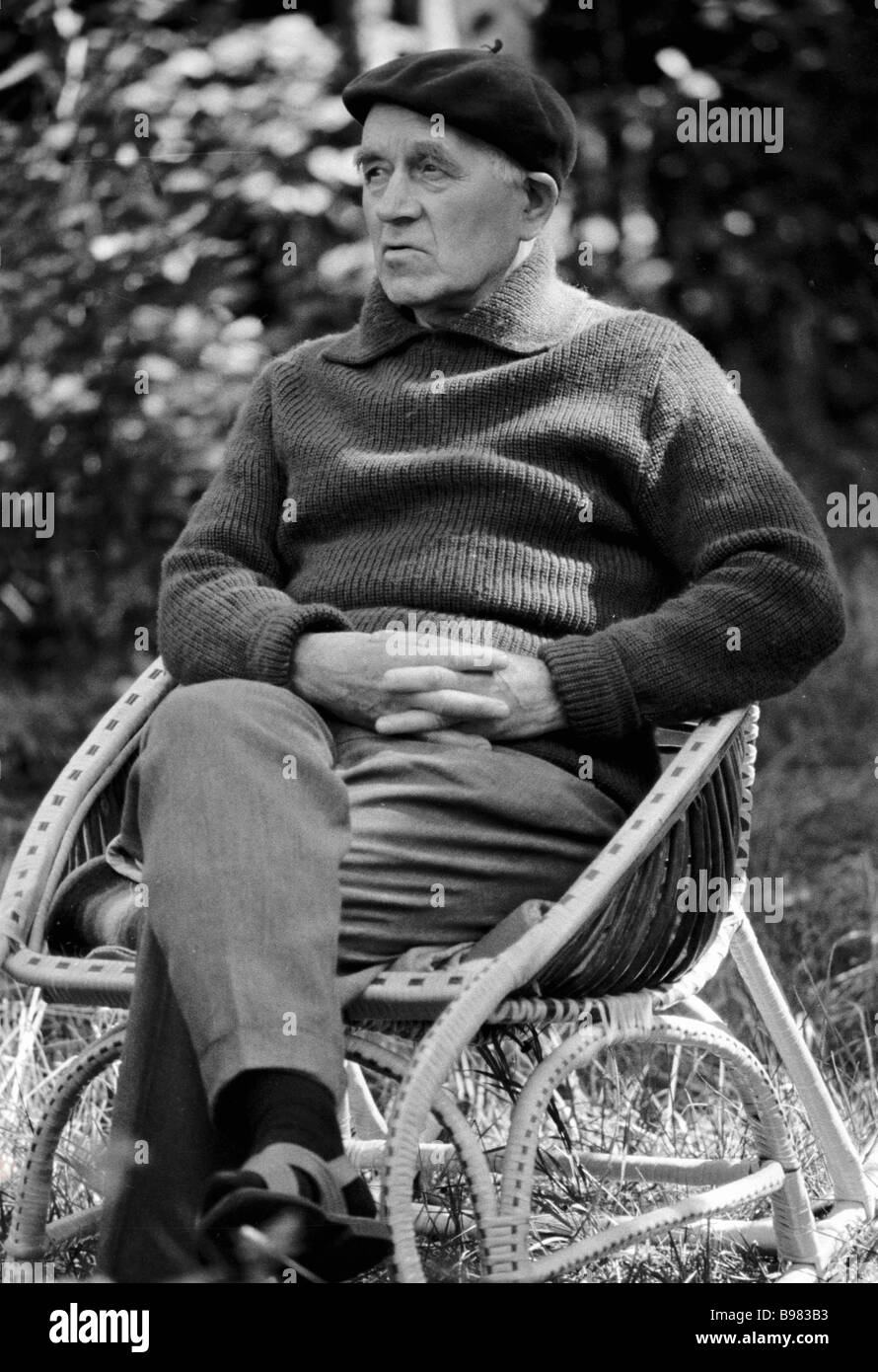 Academician Aksel Berg at his country house Stock Photo - Alamy