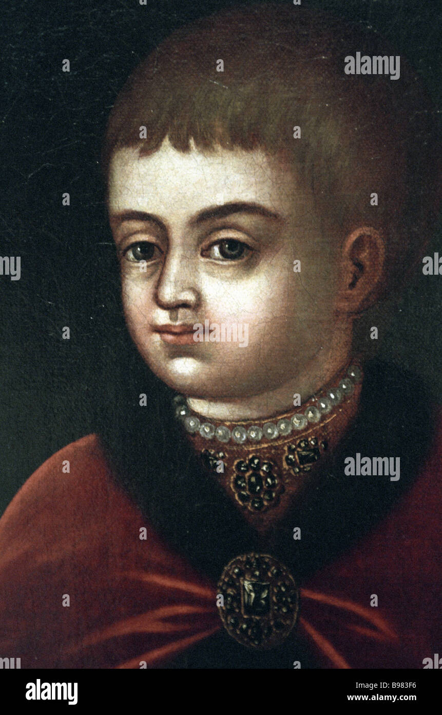 Reproduction of 17th century painting Portrait of Tsar Peter the Great ...
