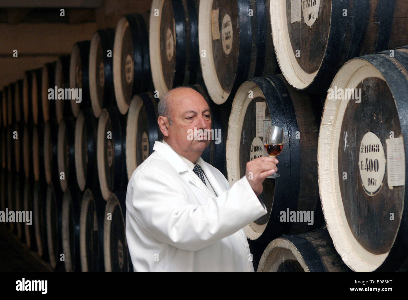 At the Derbent Brandy Combine Valeri Danilyan Merited Wine grower of ...