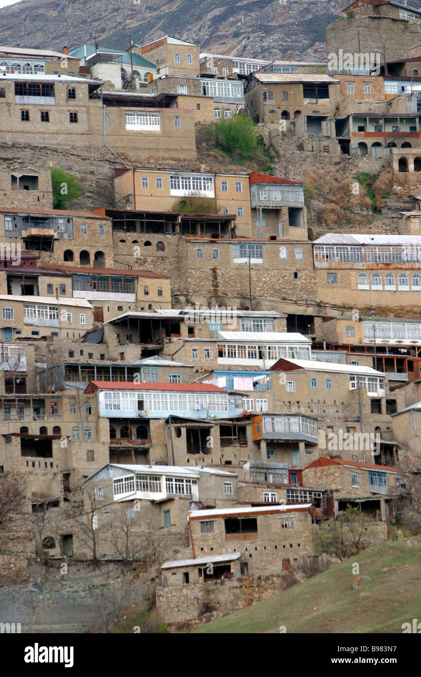 The mountain village of Chokh Stock Photo - Alamy