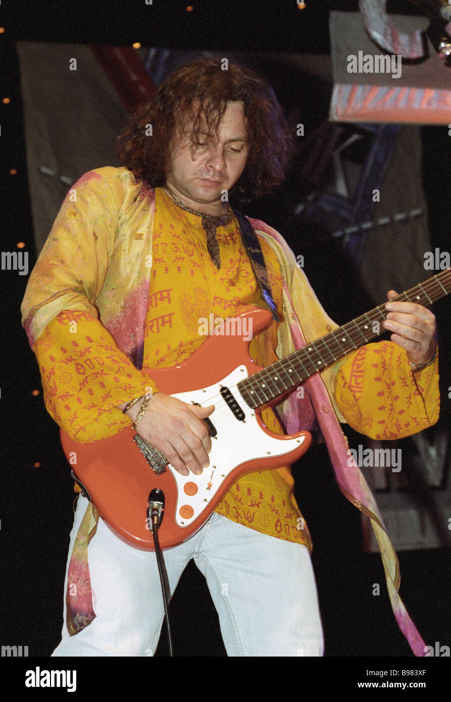 Rock guitarist Viktor Zinchuk Stock Photo - Alamy