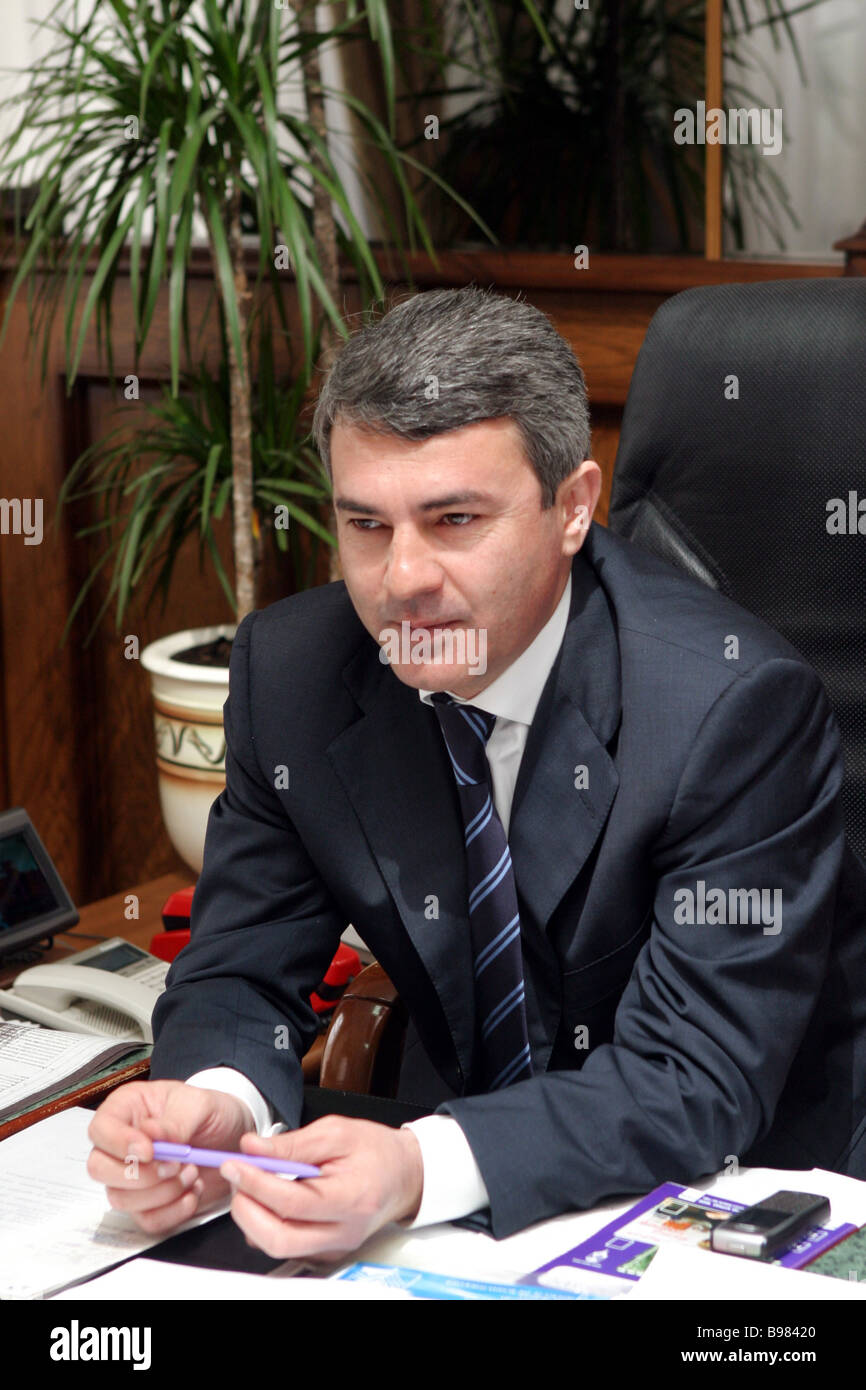 Felix Gadzhiahmedov mayor of Derbent Stock Photo - Alamy