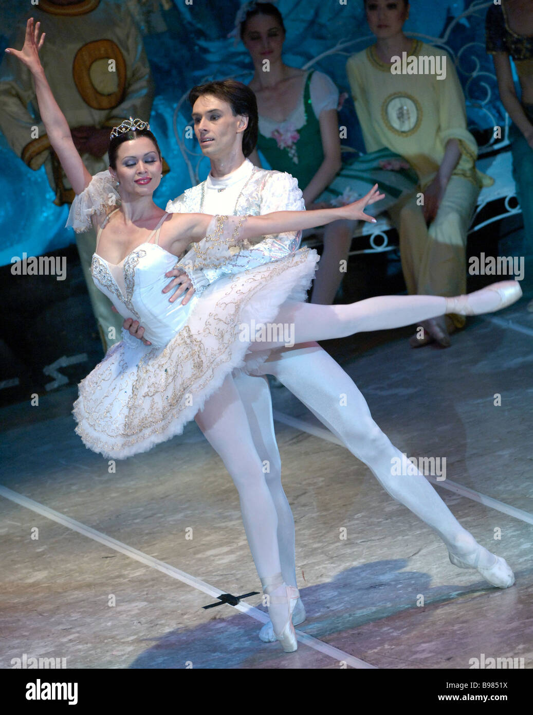 Dancers with the Russian National Ballet Yekaterina Yegorova and Ruslan ...