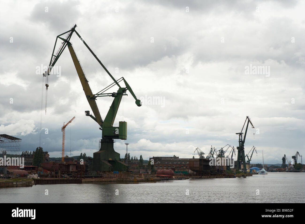 docks at the shipyard of Gdansk Poland Stock Photo - Alamy