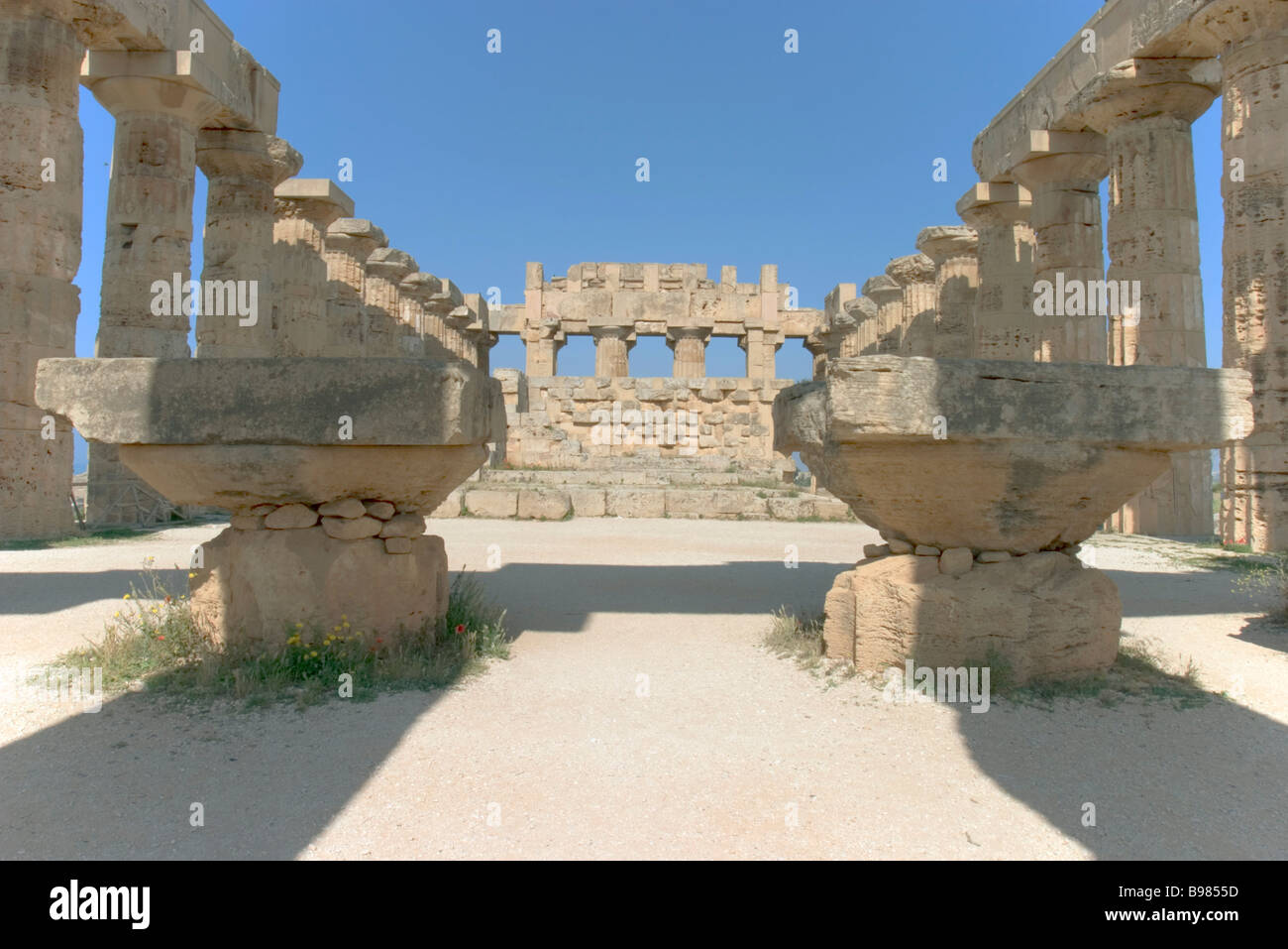 Eastern temple complex Selinus Greek temple E of Hera Aphrodite 5th ...